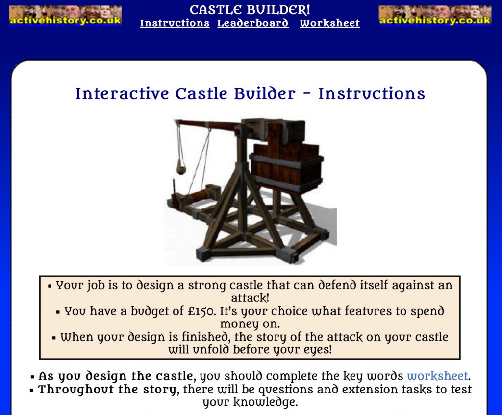 Medieval Castles Simulation, new worksheet and extension task ...